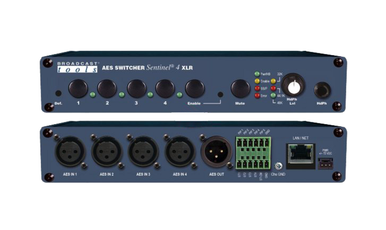 Broadcast Tools AES Switcher Sentinel 4 XLR, Web-based AES Switcher