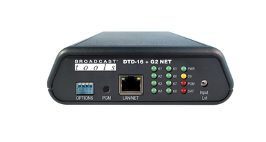 Broadcast Tools DTD-16 + G2 NET, DTMF Decoder w/ Relay Outputs, USB/Serial/Ethernet