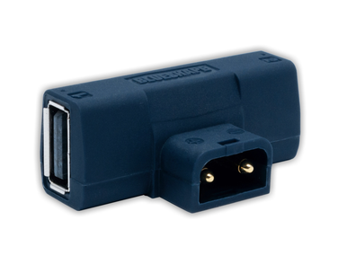 BLUESHAPE 90° D-Tap to Dual 5V USB Adapter