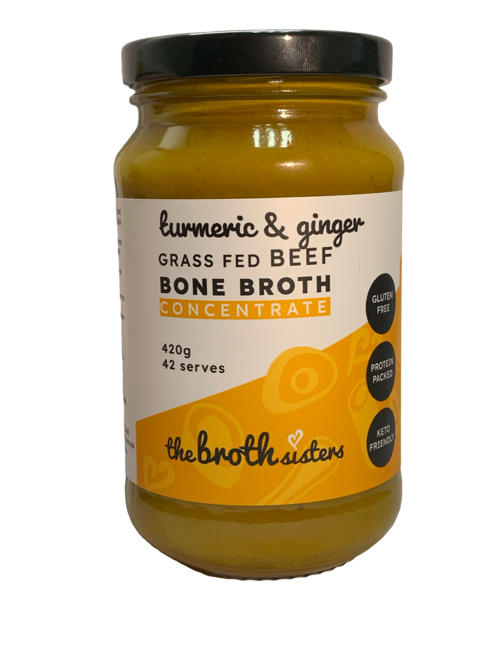 The Broth Sisters - Beef Bone Broth Concentrate (Turmeric & Ginger) 420g
