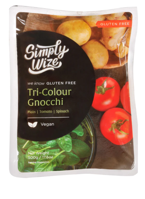 Simply Wize - Gluten Free Tri-Colour Gnocchi 500g