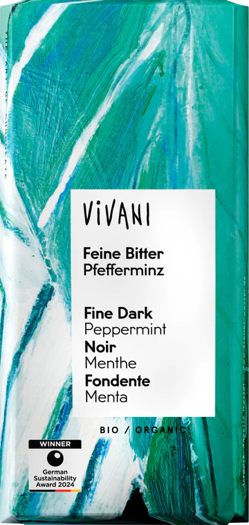 Vivani Chocolate - Dark Peppermint 100g