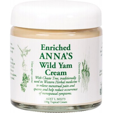 Anna's - Wild Yam Cream (Her) Menstrual & Menopausal Symptoms 100g