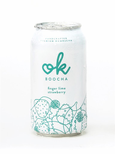 OK Boocha - Finger Lime Strawberry 375ml
