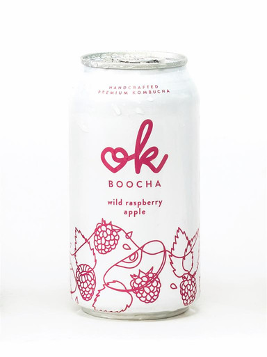 OK Boocha - Wild Raspberry Apple 375ml