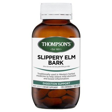 Slippery Elm Bark 800mg 120 Tablets - Moses and Co. Market Wholefoods