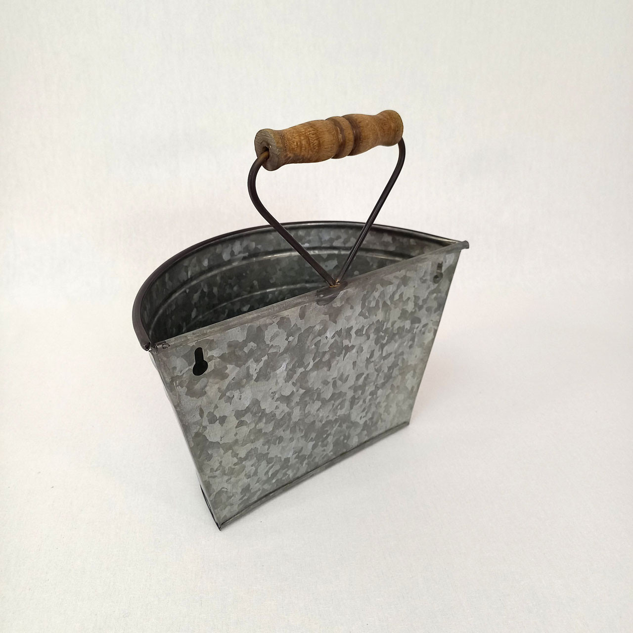 Bucket Wall Planter Galv. - Set/2 - Peppers Trading Co