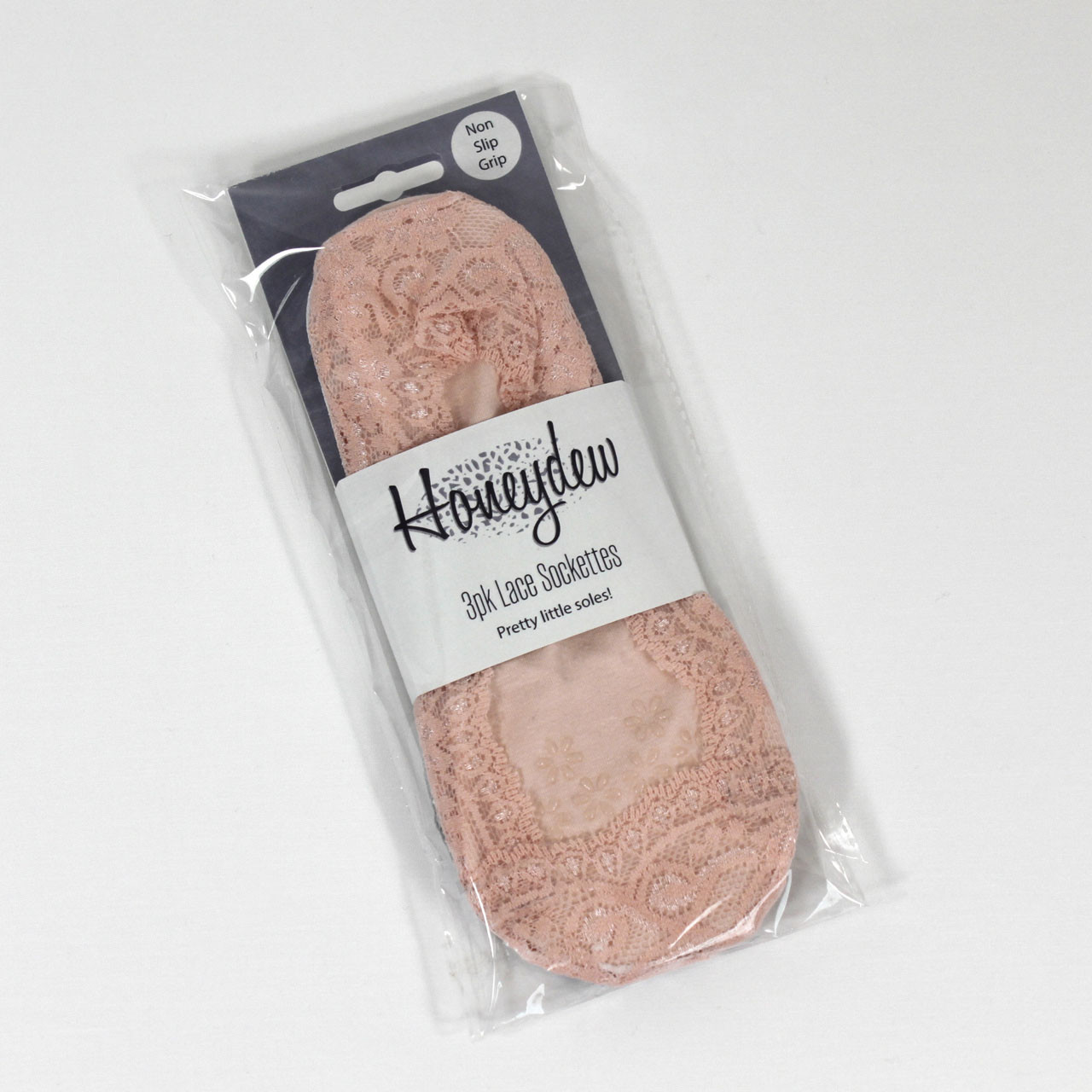 Honeydew Lace Sockettes - 3pk Pastels Mix - Peppers Trading Co
