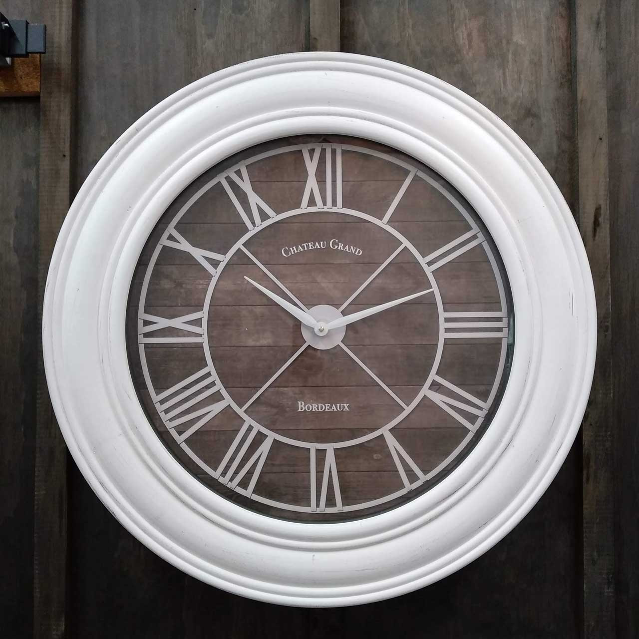 Chateau Grand Bordeaux Clock Rnd - Peppers Trading Co