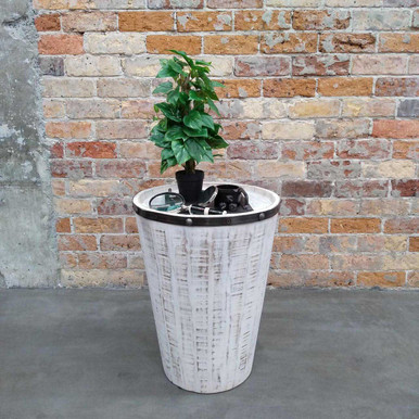 Dover Side Table - Whitewash - Peppers Trading Co