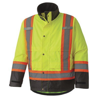 300D Hi-Viz Trilobal Ripstop Waterproof Safety Jacket | Case of 12 ...