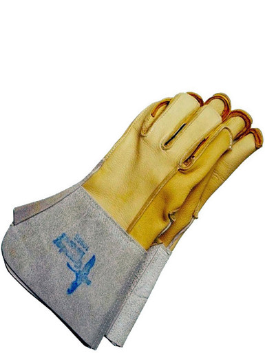 Grain Leather Utility Glove Gauntlet Outseam Sewn | Case of 60 - Safety ...