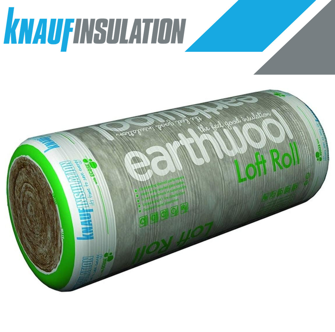 170mm - Knauf Loft Roll 44 170mm Earthwool Insulation - 8.01m2 Pack