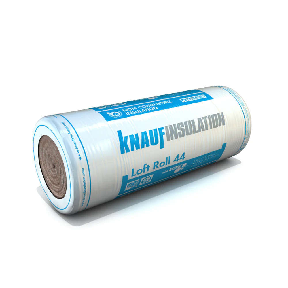 150mm - Knauf Loft Roll 44 Earthwool Insulation - 9.18m2 Pack