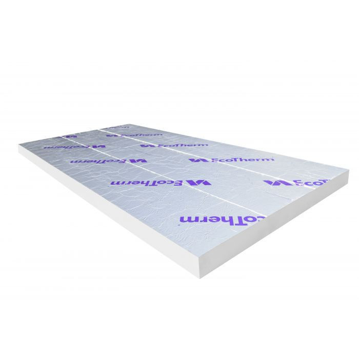 75mm EcoTherm Eco-Versal PIR Insulation Board - 2400mm x 1200mm x 75mm