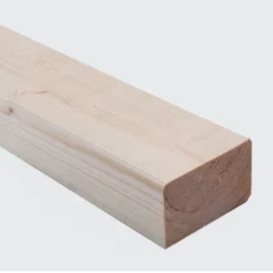 38mm x 63mm CLS Studwork Timber C16 (3" x 2") 2.4m Smooth Planed & Kiln ...