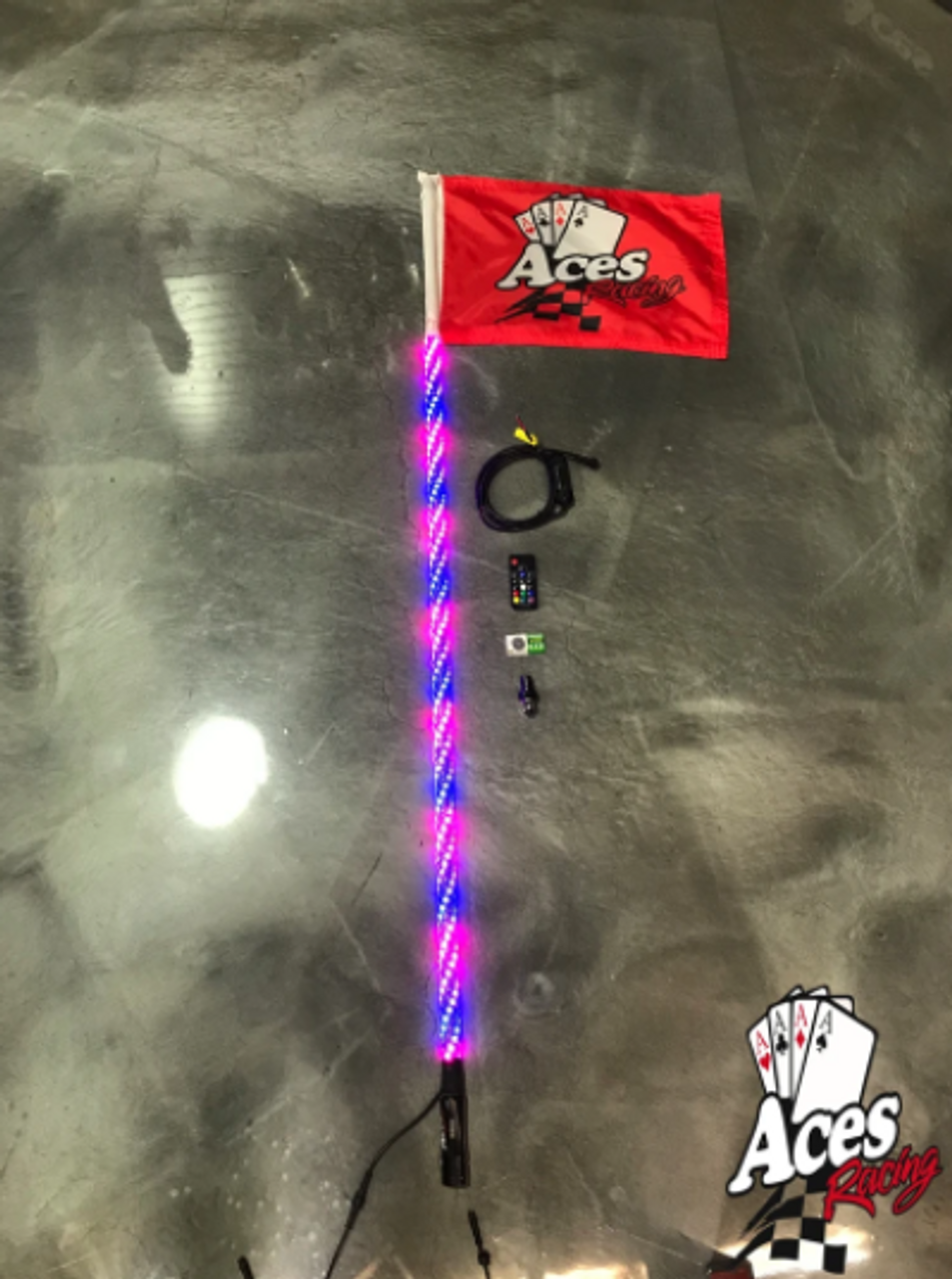 Kubota Rtv 400 Combination Deluxe Lighted Whips Aces Racing