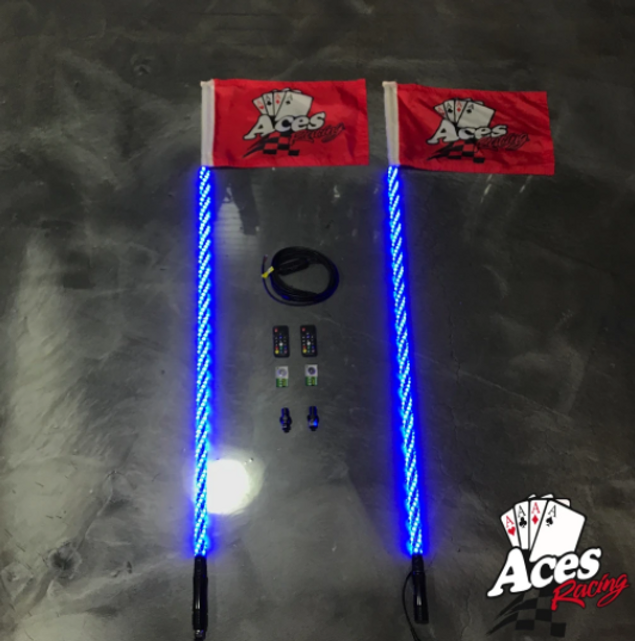 Kubota Rtv 200 Combination Deluxe Lighted Whips Aces Racing