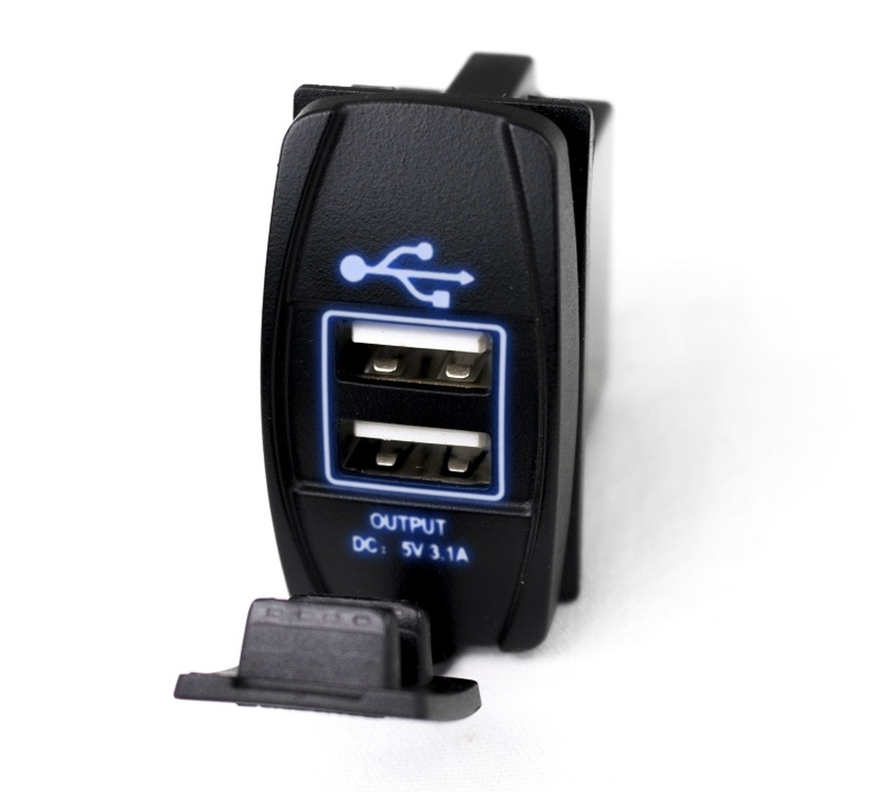 Kubota Rtv Led Rocker Switch 2 Port Usb Charge Panel By Race Sport