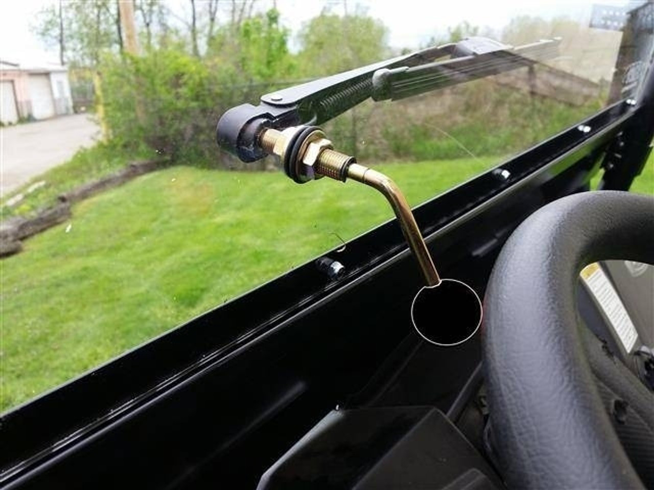 Kubota Rtv Hand Operated Wiper For Hard Coated Poly Windshields Only By