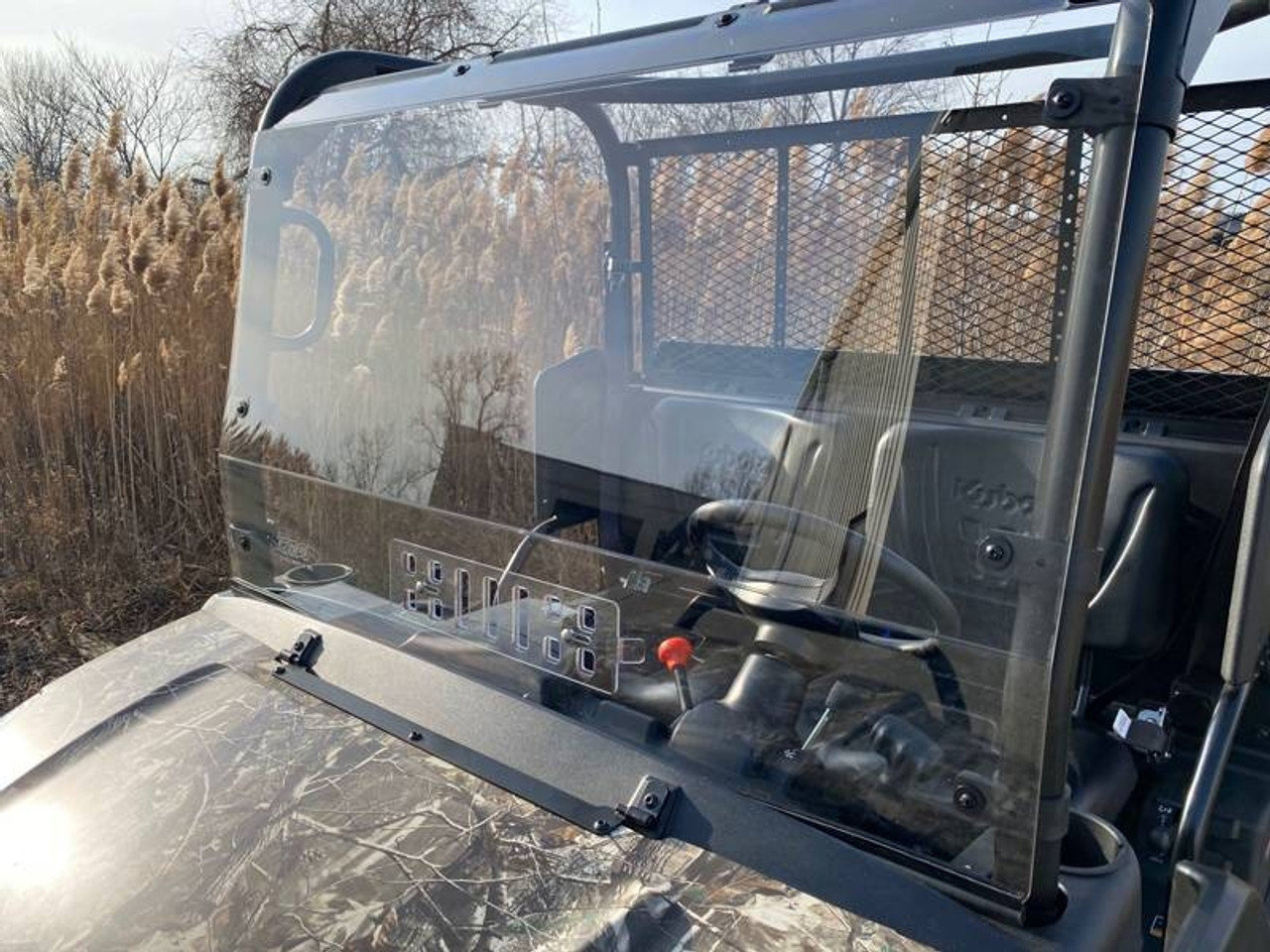 Kubota Rtv Hard Coated Polycarbonate Windshield With Vent By Extreme