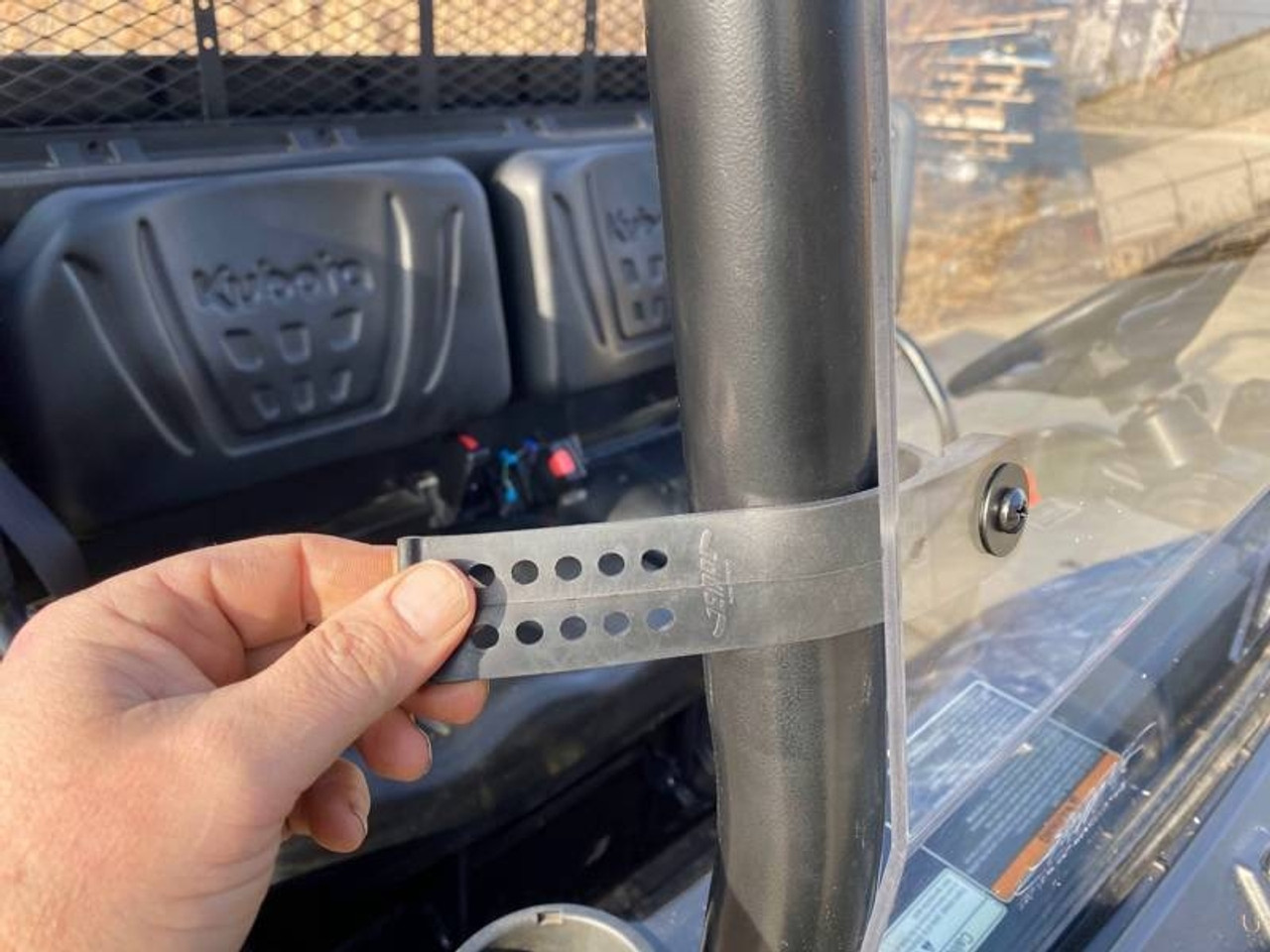 Kubota Rtv Hard Coated Polycarbonate Windshield With Vent By Extreme