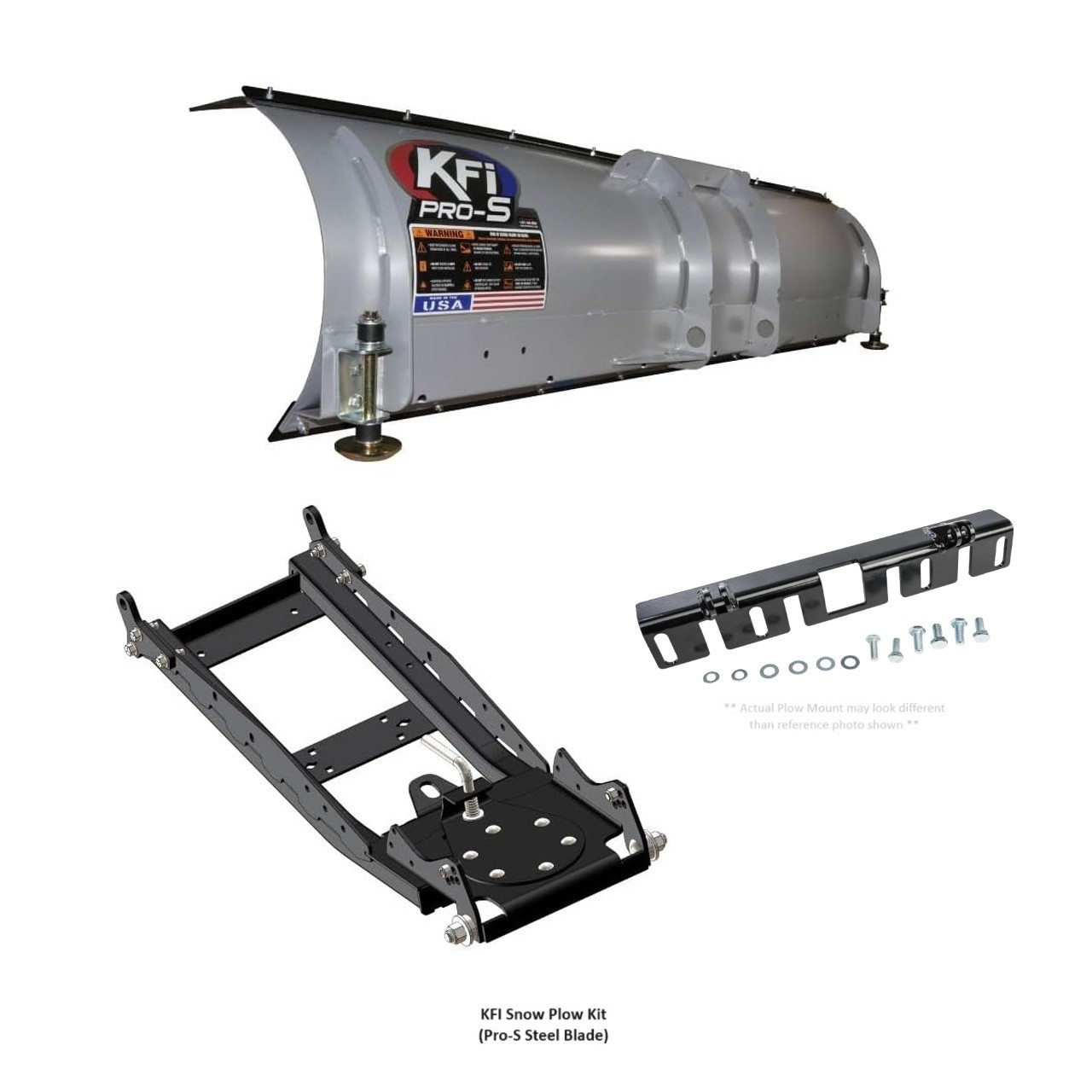 Kubota Rtv Heavy Duty Snow Plow Kit By Kfi Kfi Snwplw Rtv5001100