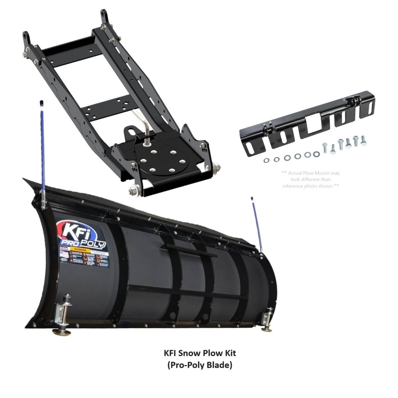Kubota Rtv Heavy Duty Snow Plow Kit By Kfi Kfi Snwplw Rtv5001100