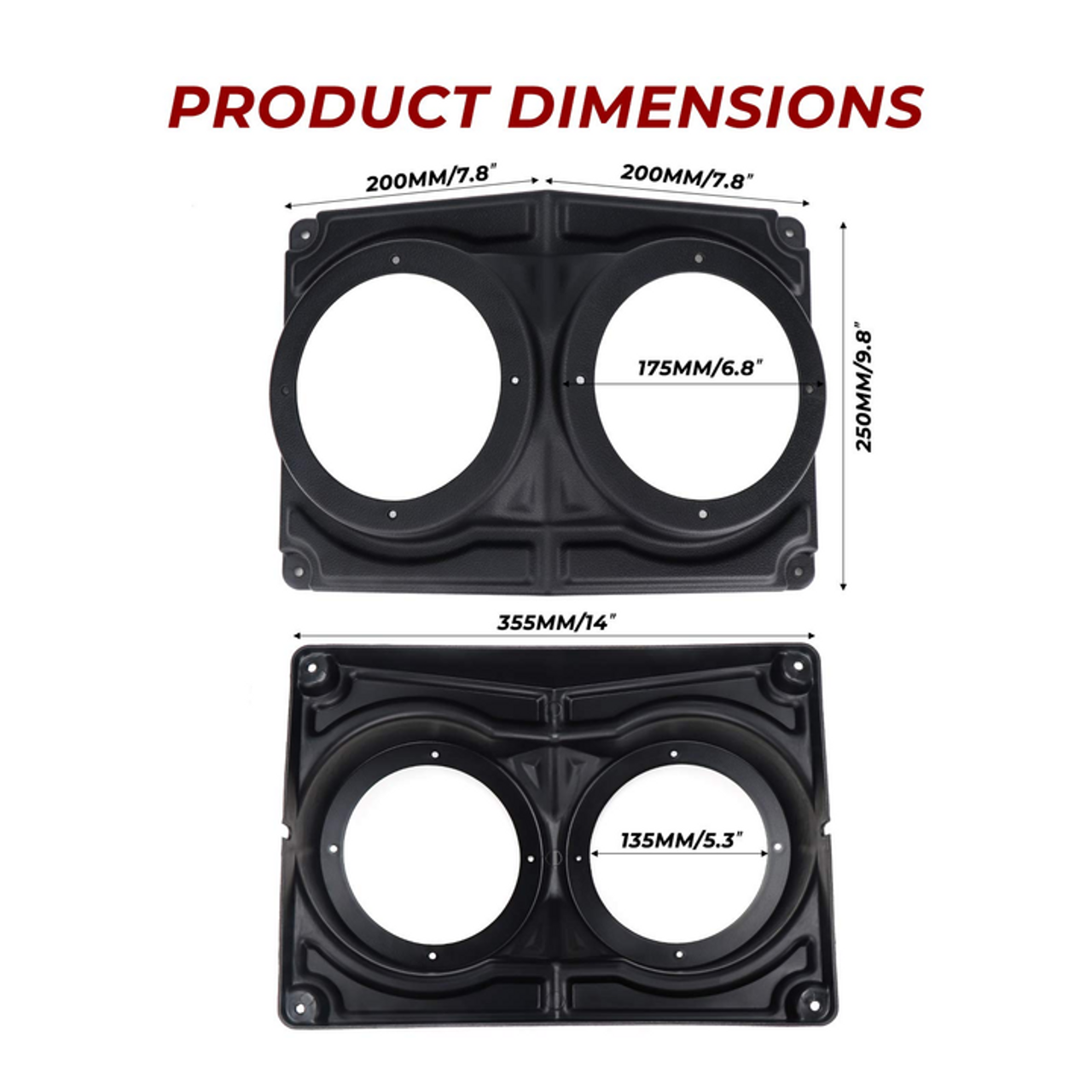 Kubota Rtv Rtv X Sidekick 65 Cart Overhead Speaker Mount