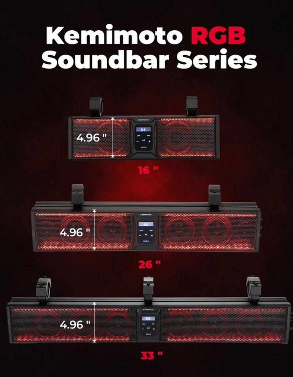 Enhance Your Off Roading Experience With Kemimoto 8 Speaker Rgb Utv