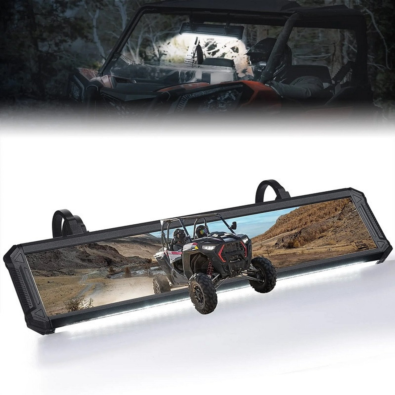 Enhance Safety And Visibility Kemimoto Rear View Center Mirror With