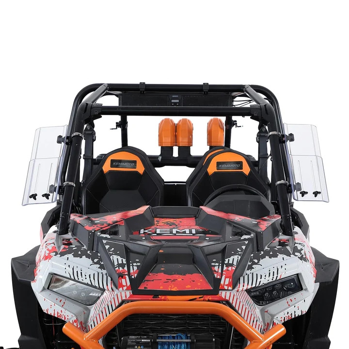 Enhance your UTV experience with Kemimoto Roll Bar Side Wind Deflectors ...