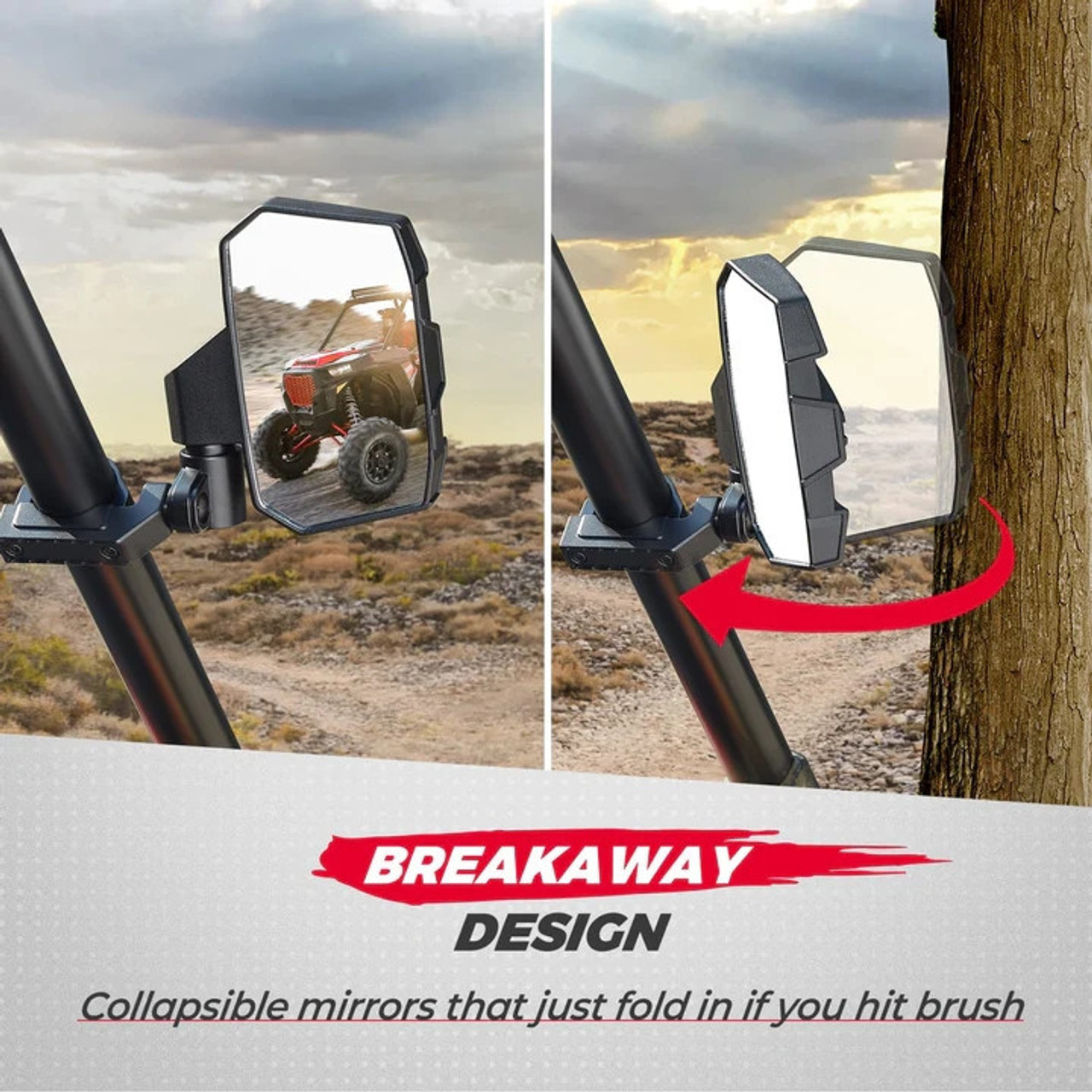 Enhance Your Kubota Rtv With 16 2 Roll Bar Utv Side Mirrors