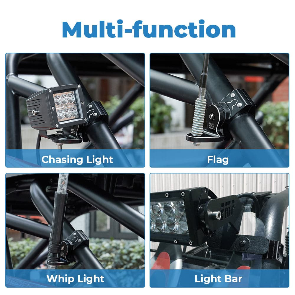Kubota RTV 900/1100/1140 UTV Flag Mount & Whip Light Mount for 1.75 to ...