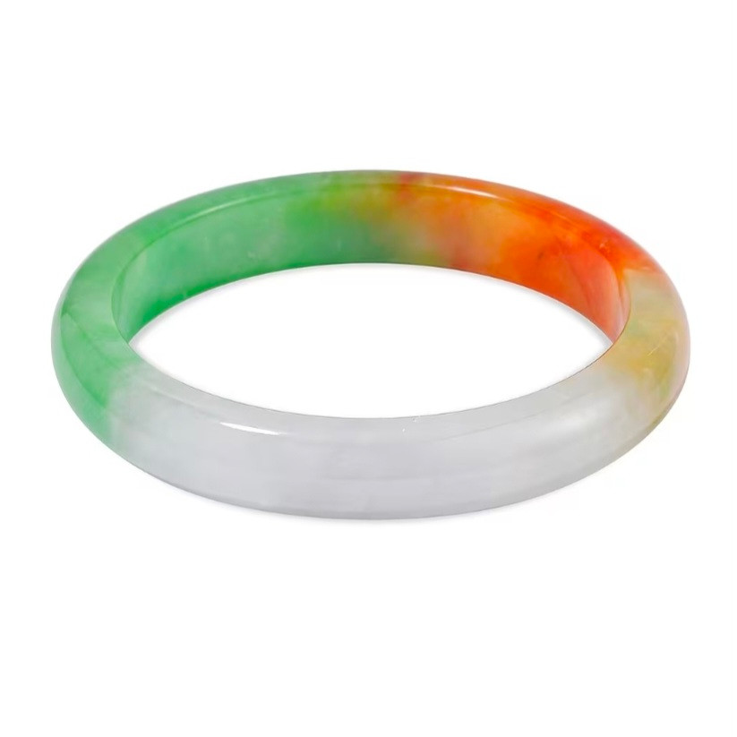 Multi Color Jadeite Jade Bangle Bracelet 250.00ctw | JTVON