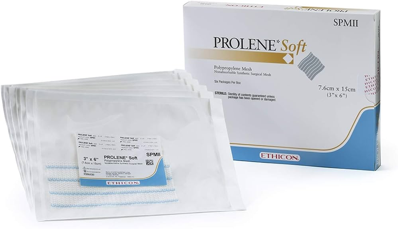 Ethicon Soft Polypropylene Mesh Spmii 76cm X 15cm Docuses Healthcare
