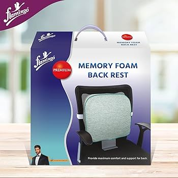 Premium Memory Foam Back Rest (With Height Adjustable Stand) - Docuses ...