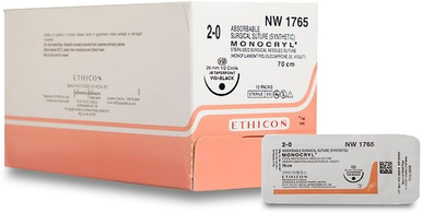 Monocryl Absorbable Suture USP 3-0 (70cm) NW1765 - Docuses Healthcare