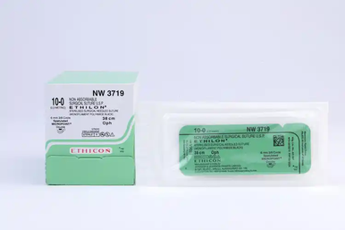 Ethicon Ethilon Sutures USP 10-0 (38cm) NW3719 - Docuses Healthcare