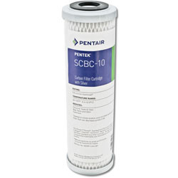 Pentek 155350-43, SCBC-10 Silver-Impregnated GAC Filter, 10" | Serv-A-Pure