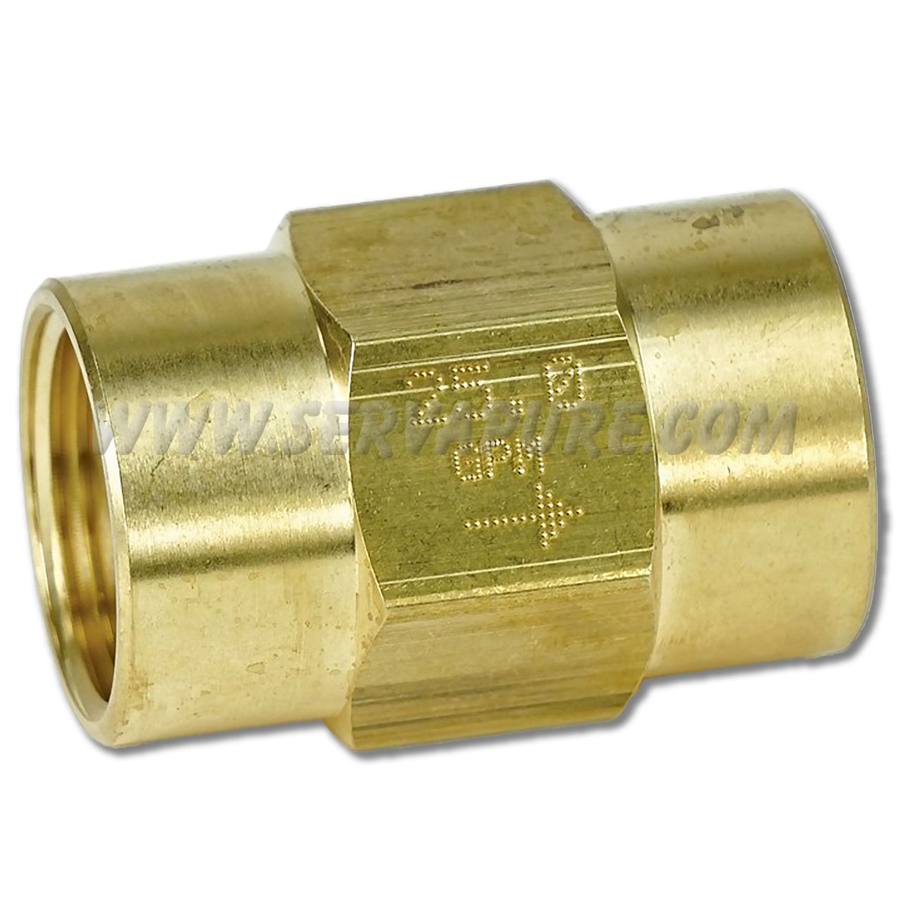 Fleck 60701, Drain Line Flow Control, 1" FPT x 1" FPT | Serv-A-Pure