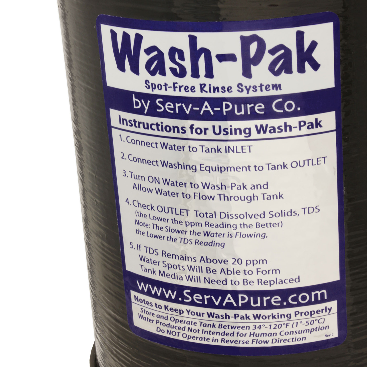 WashPak-400, Spot Free Rinse System 3.75 Cu. Ft. | Serv-A-Pure