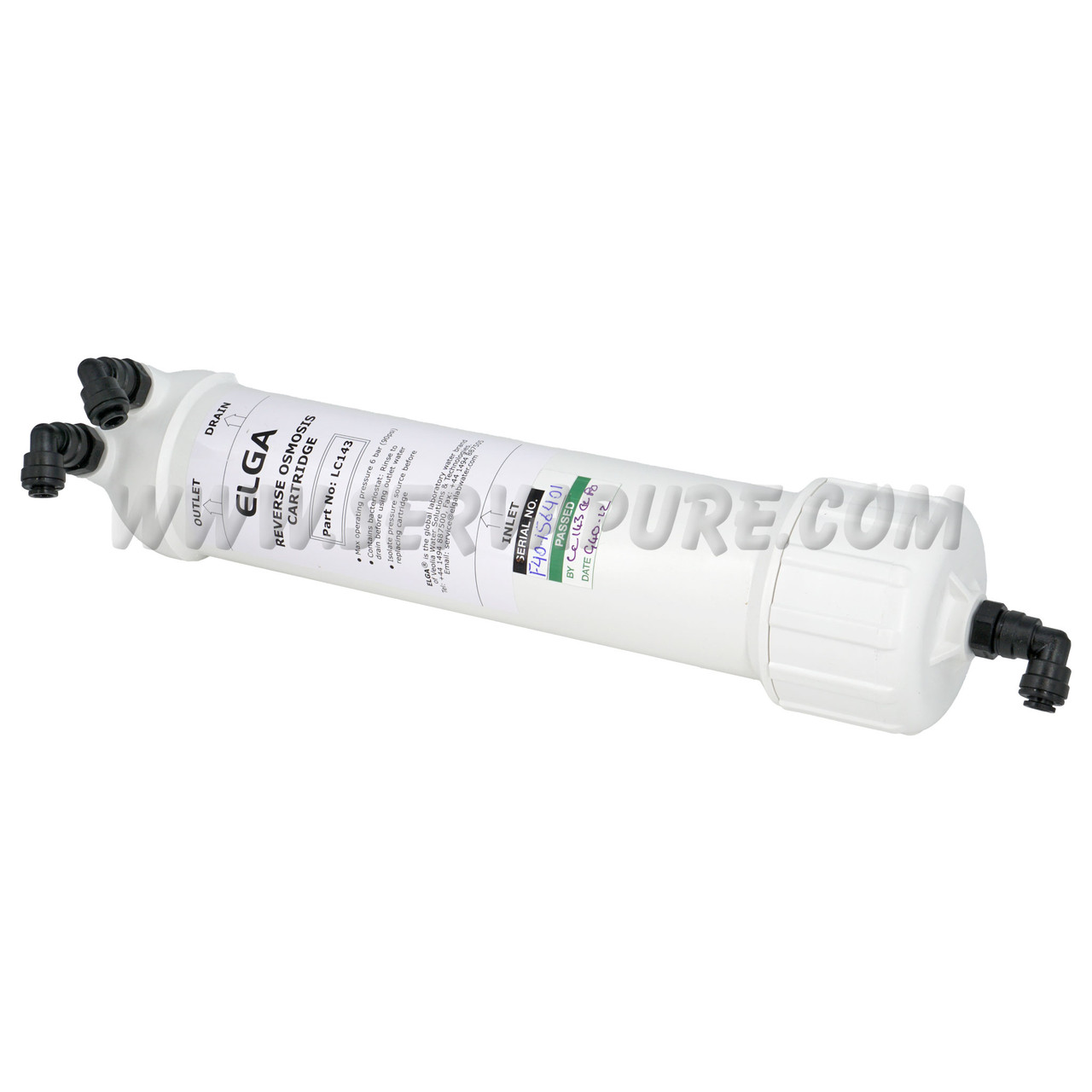 Elga LC143, RO Cartridge, 7.5 LPH Flow Rate | Serv-A-Pure