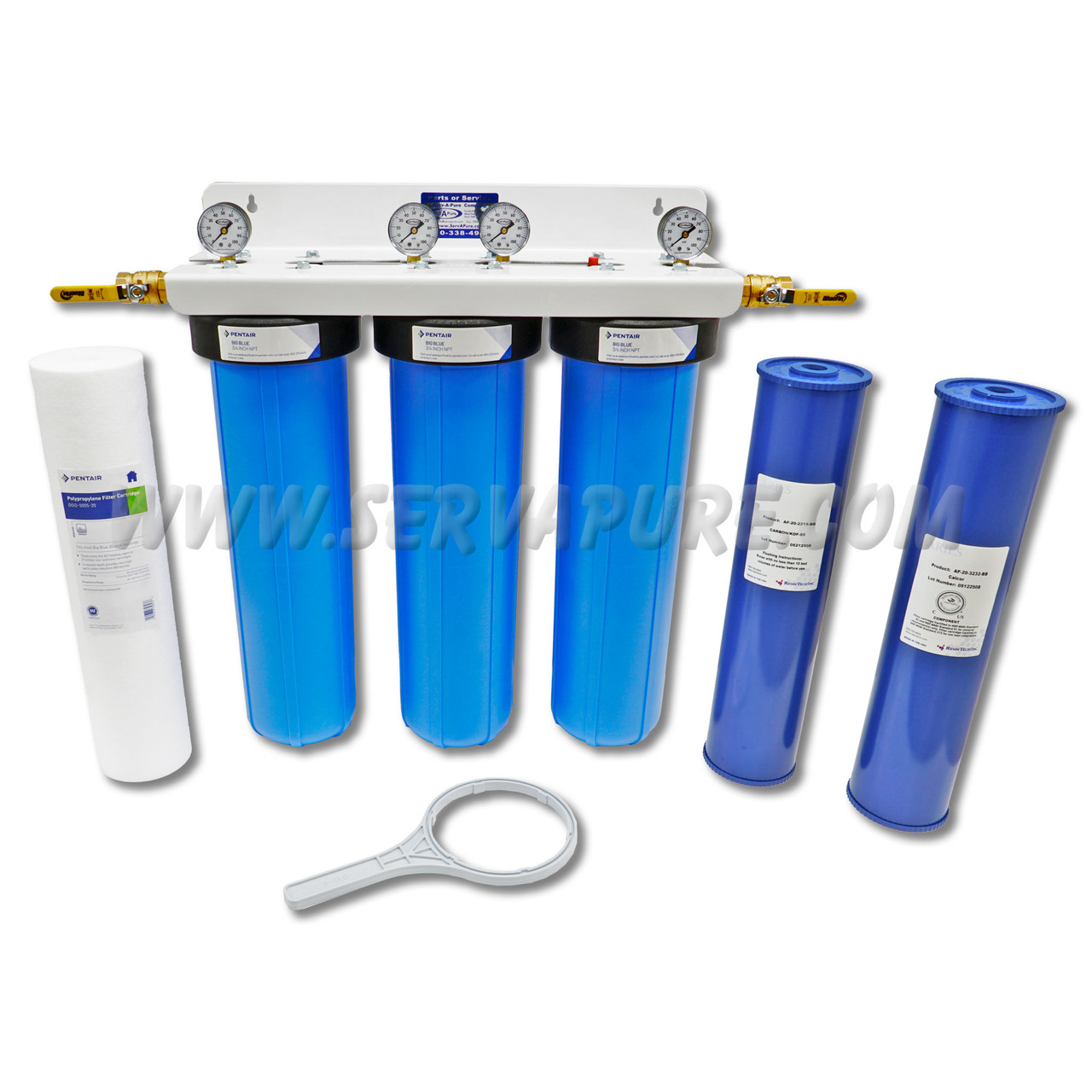 Serv-A-Pure 73152S, Whole House Sediment/pH/Iron Reduction Filter ...