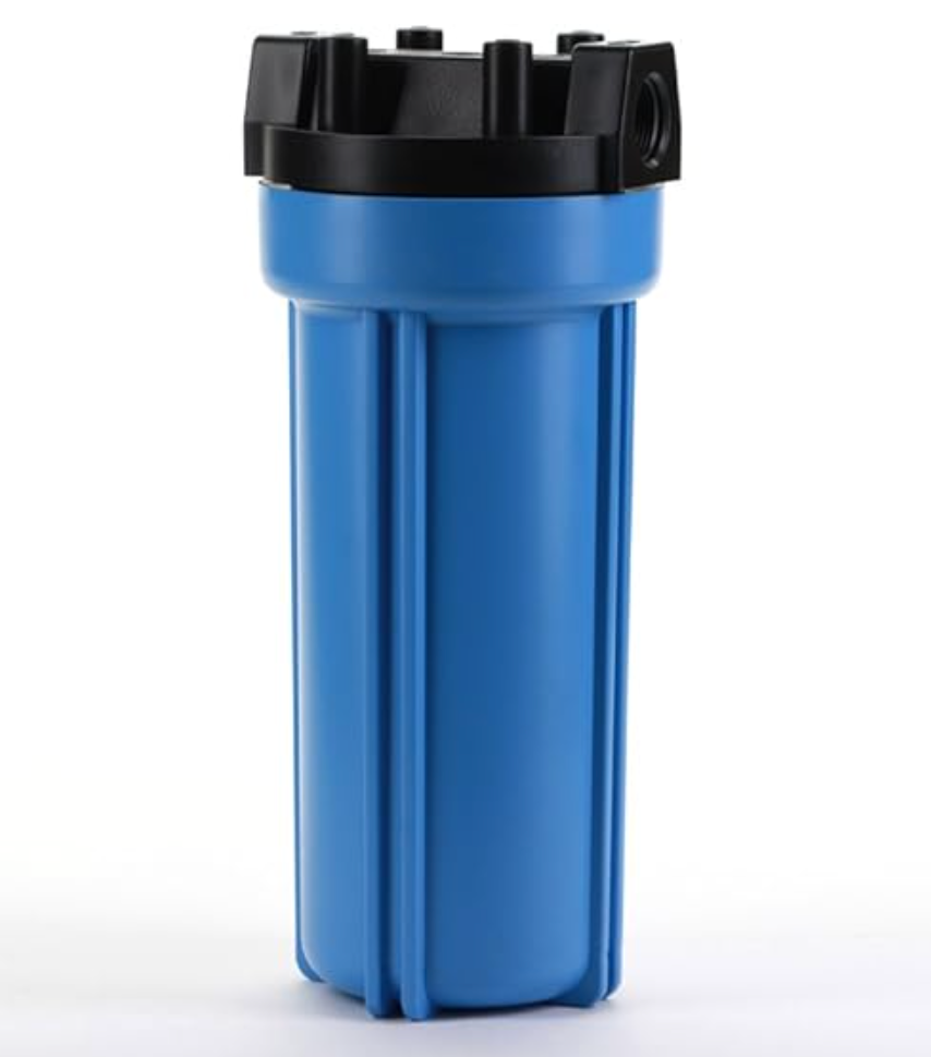 Hydronix HF5-10BLBK34, 10" Blue, 2.5" Body, 3/4" Black Cap Filter Housing