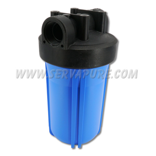 Hydronix HF45-10BLBK34, 10" Blue, 4.5" Body, 3/4" Black Cap Filter Housing