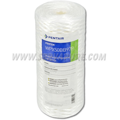 Pentek 355220, WPX50BB97P Fibrillated Polypropylene String-Wound, 4.5 ...