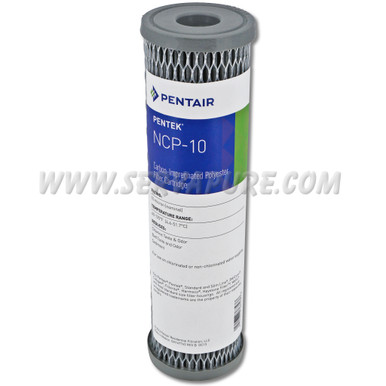 Pentek 155367, NCP-10 Pleated Carbon-Impregnated Polyester, 2.5" x 10 ...