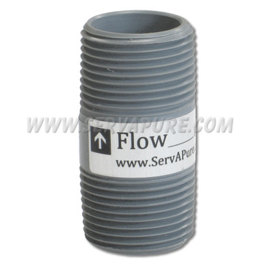 Flo-Et Flow Restrictor V7A071C1, 3/4" MPT x 3/4" MPT, PVC | Serv-A-Pure