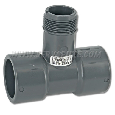 Signet MPV8T015F PVC Installation Flow Tee, 1.5" Socket Weld | Serv-A-Pure
